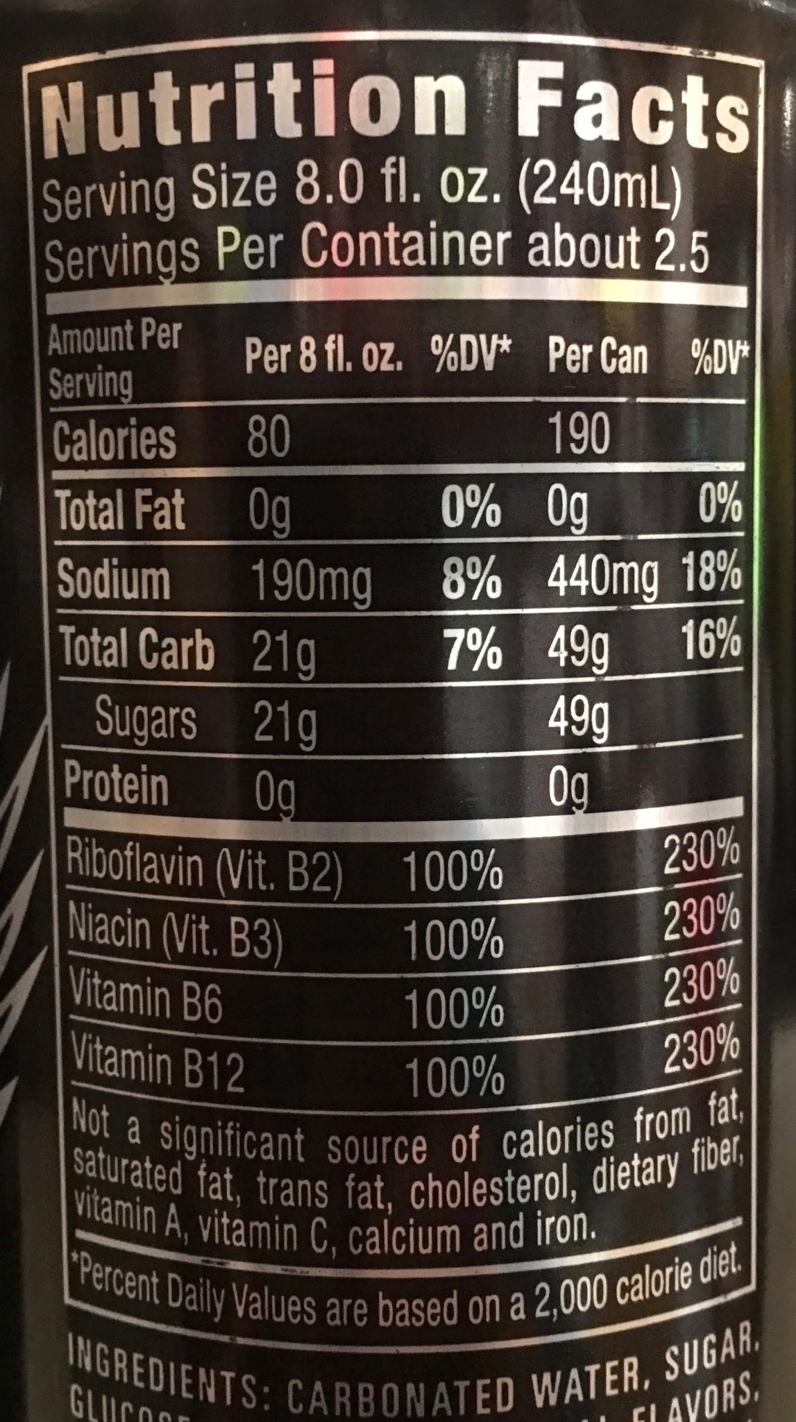 Ghost Energy Nutrition Facts - Health Benefited