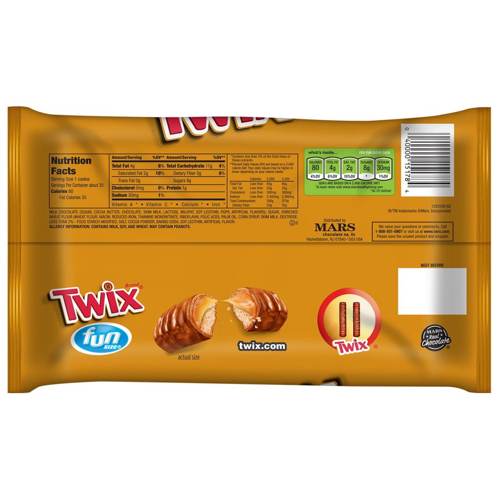 Twix Nutrition - Health Benefited